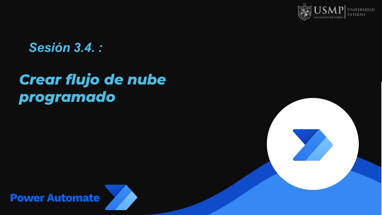 Power Automate: Sesión 3.4: Crear flujo de nube programado - YouTube