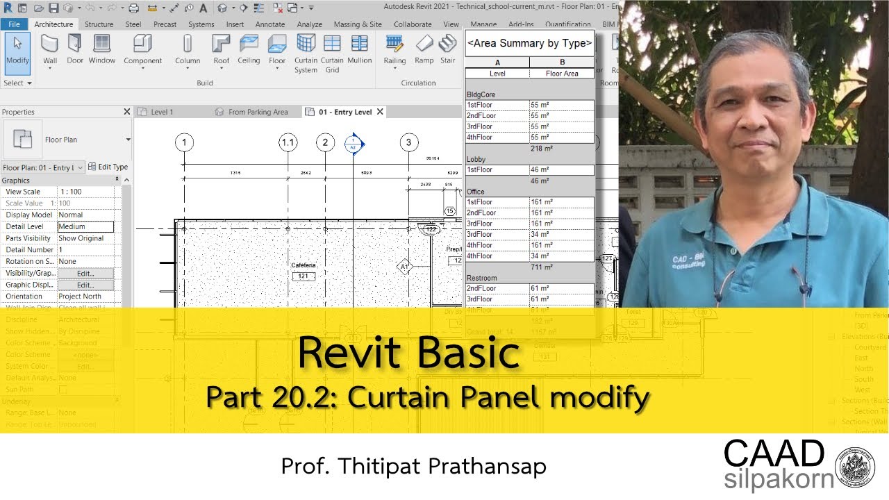 Revit Basic: Part 20.2 Modify panel - YouTube