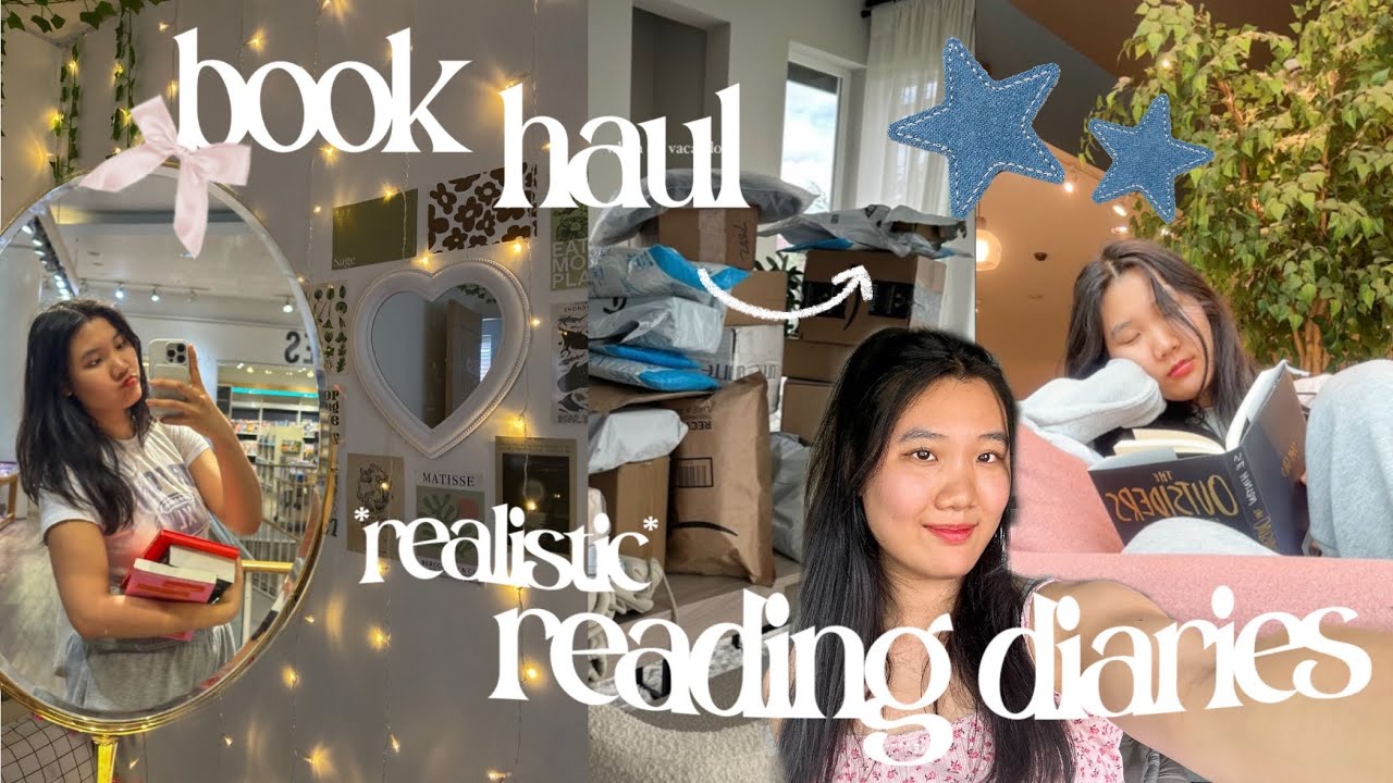 BOOK GIRL VLOG 🎀 massive book haul, camping reads & yapping - YouTube