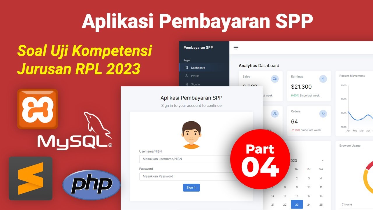 Aplikasi Pembayaran SPP | UKK RPL 2023 | CRUD SPP, Transaksi, History, Laporan Pembayaran (Part ...