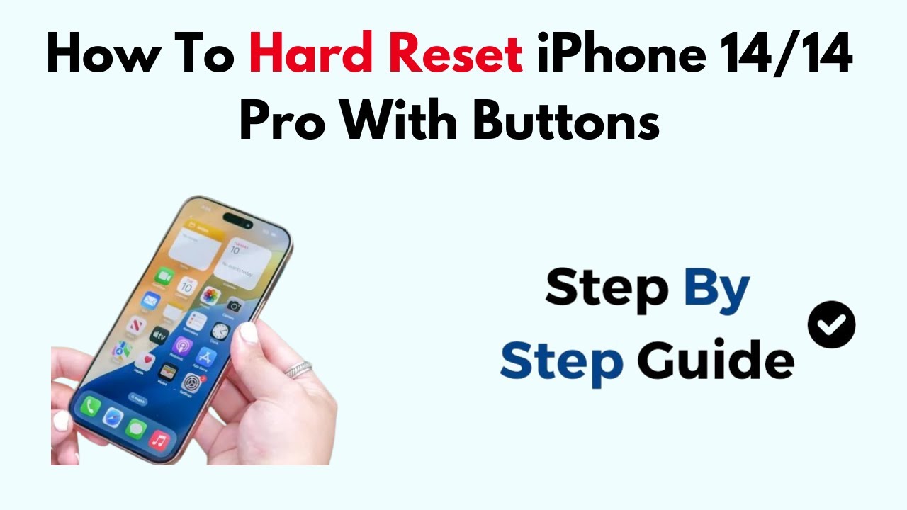 How To Hard Reset iPhone 14/14 Pro With Buttons - YouTube