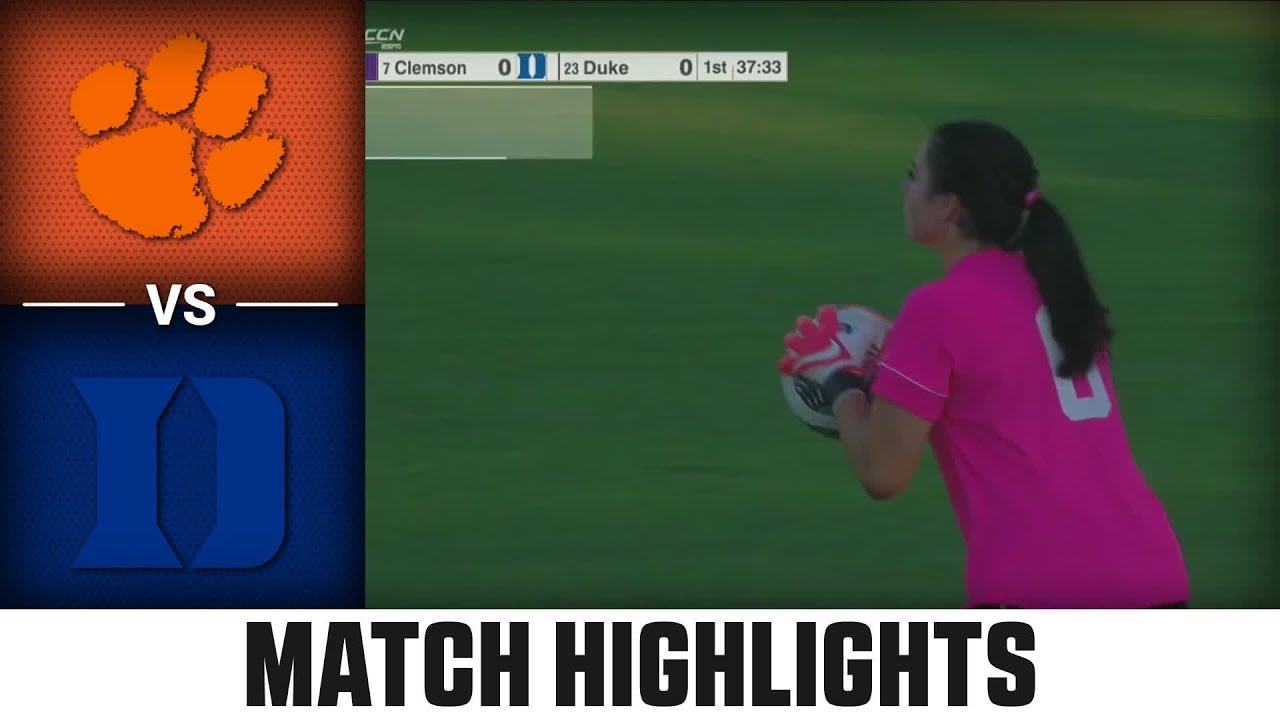 Clemson vs. Duke ACC Women's Soccer Highlights (2023) - YouTube