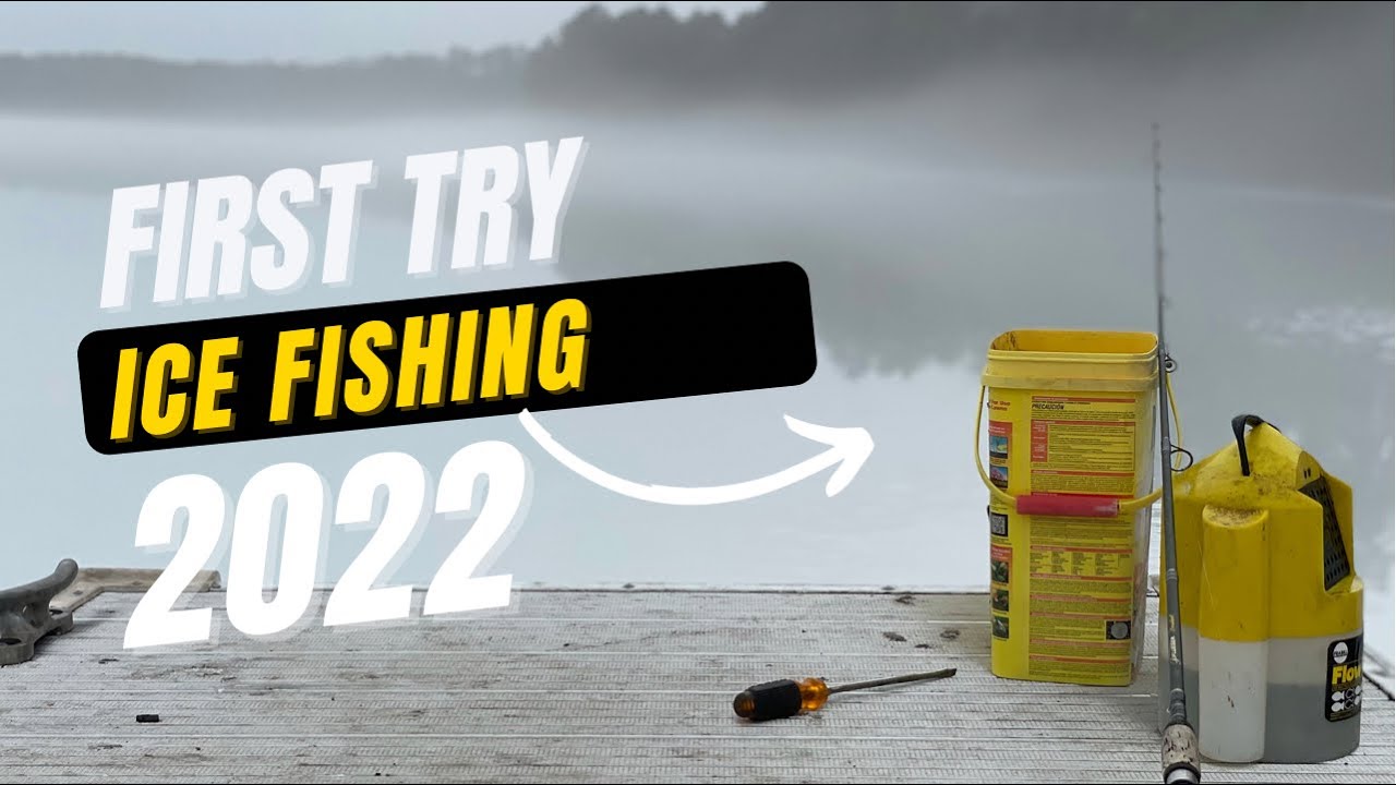 First Time Ice Fishing | Union Lake NJ - YouTube