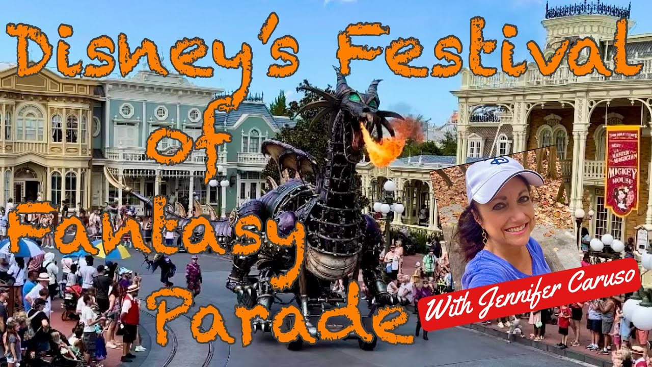 Disney Festival of Fantasy Parade 2023 from Top of Train Station Magic ...