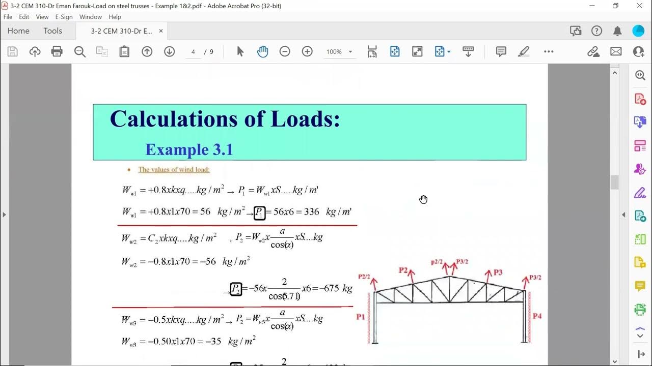 Steel Construction 3 Load Examples - YouTube