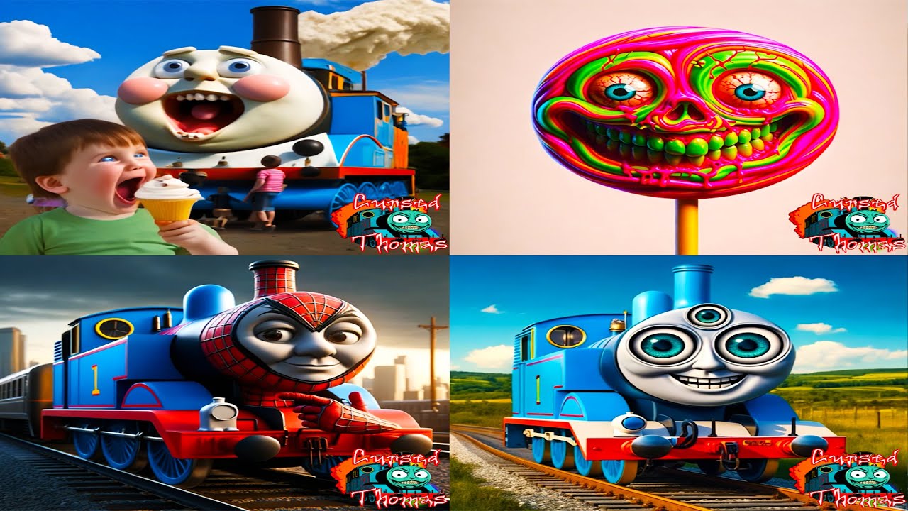 Scary cursed video - SCARY CURSED Thomas Train, Kereta api, Thomas ...