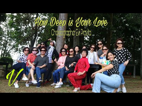 How Deep is Your Love Ez Bachata Linedance, Choreographer : Evi Pravita (INA).