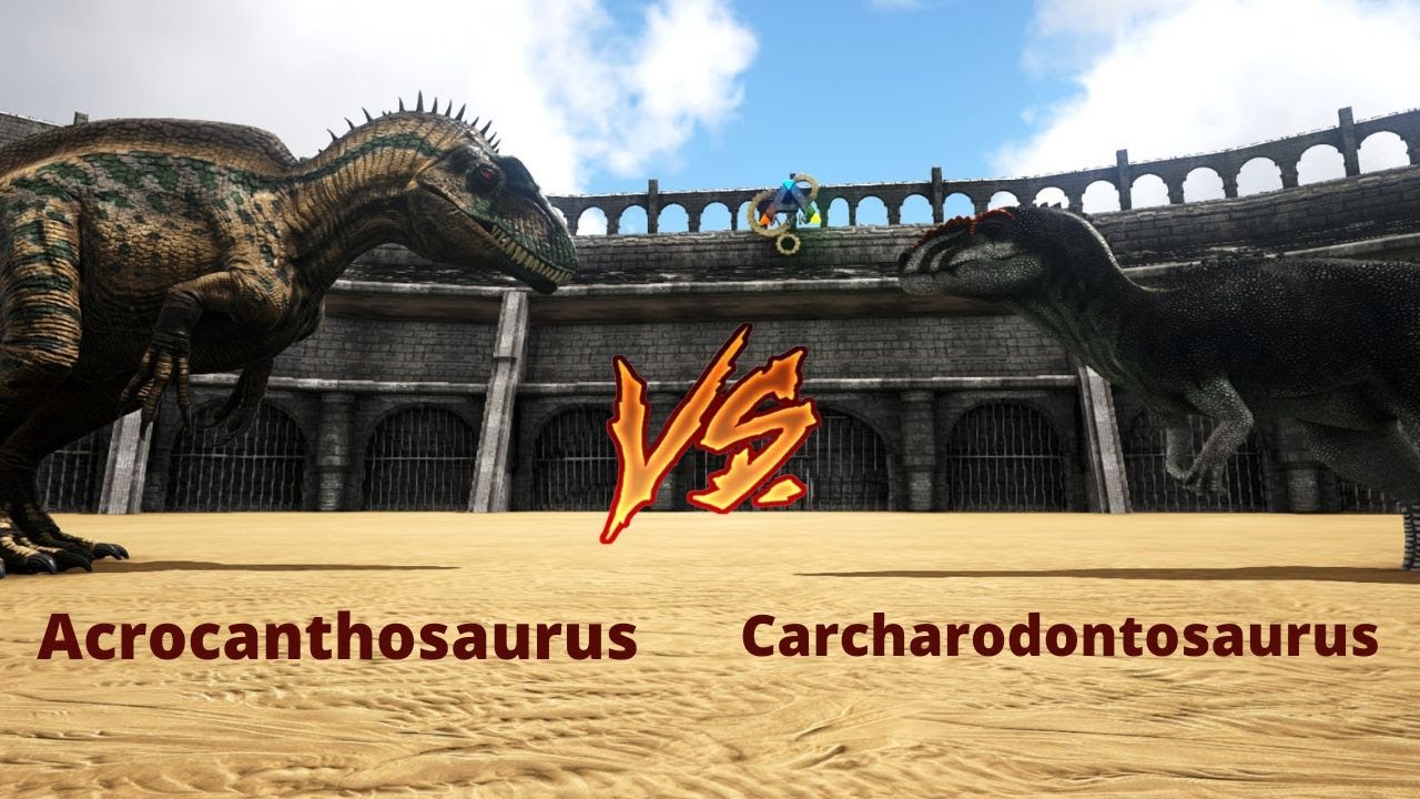 Giganotosaurus Vs Carcharodontosaurus Vs Acrocanthosaurus