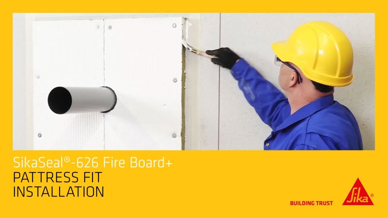 Fire resistant coated protection board SikaSeal® 626 Fire Board+ ...