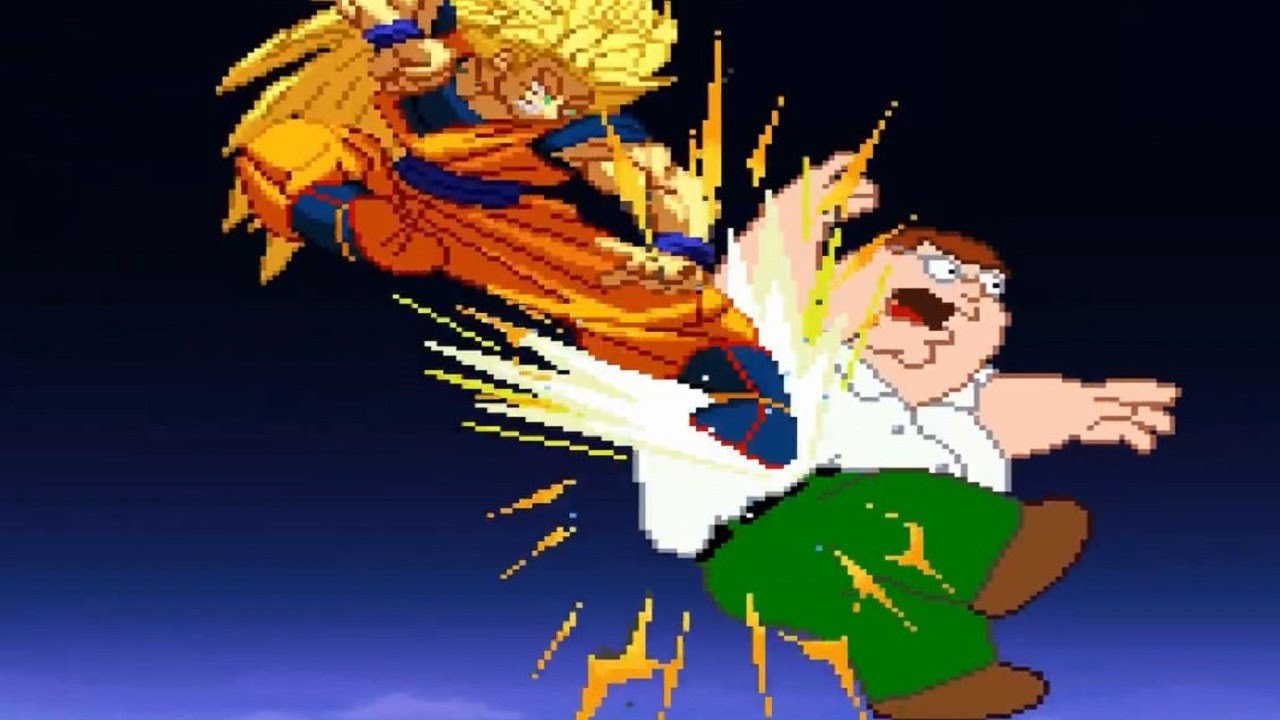 MUGEN Super Saiyan 3 Goku vs Peter Griffin HD - YouTube
