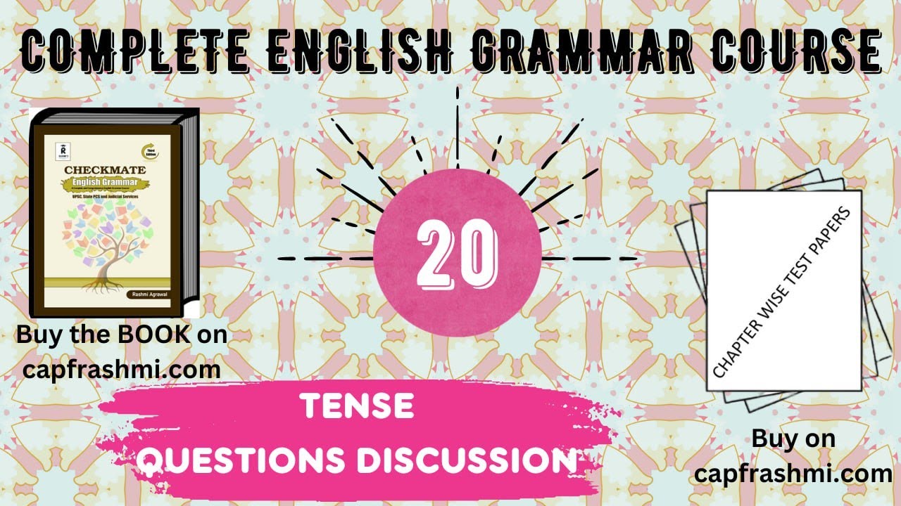 20. Tense questions discussion || Checkmate English Grammar book ...