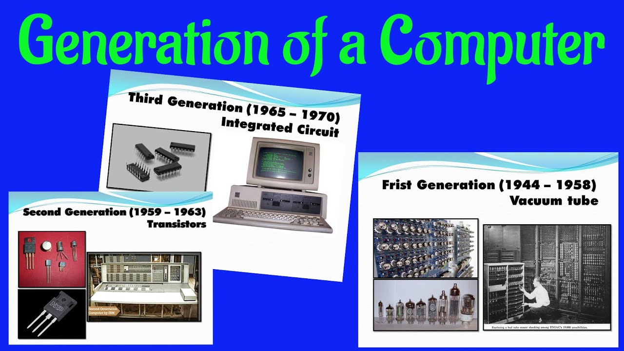 Information and Communication Technology Part 1 / Generation of ...