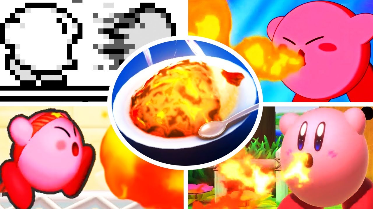 Evolution of Kirby eating Superspicy Curry (1992-2022) - YouTube