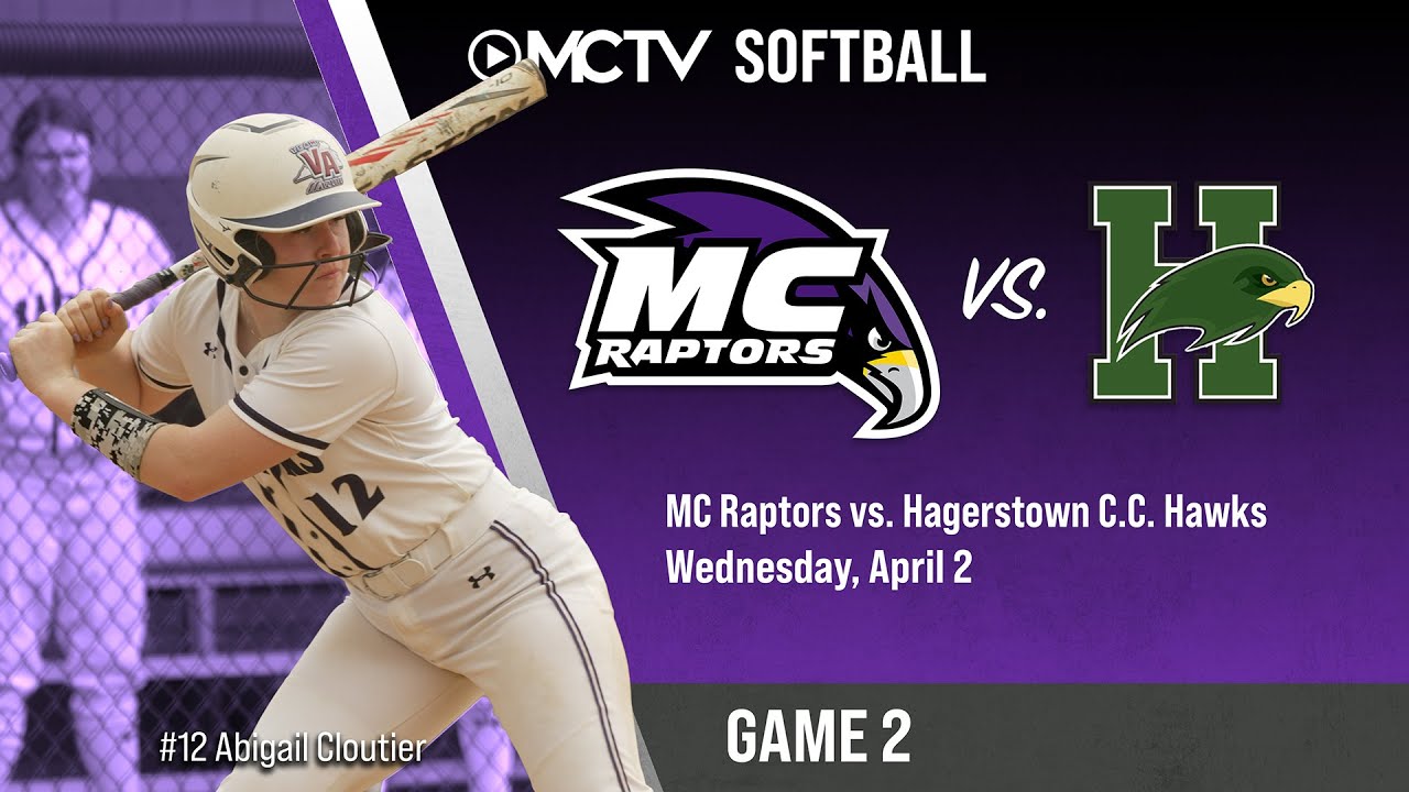 Montgomery College Raptors Softball vs Hagerstown Community College ...