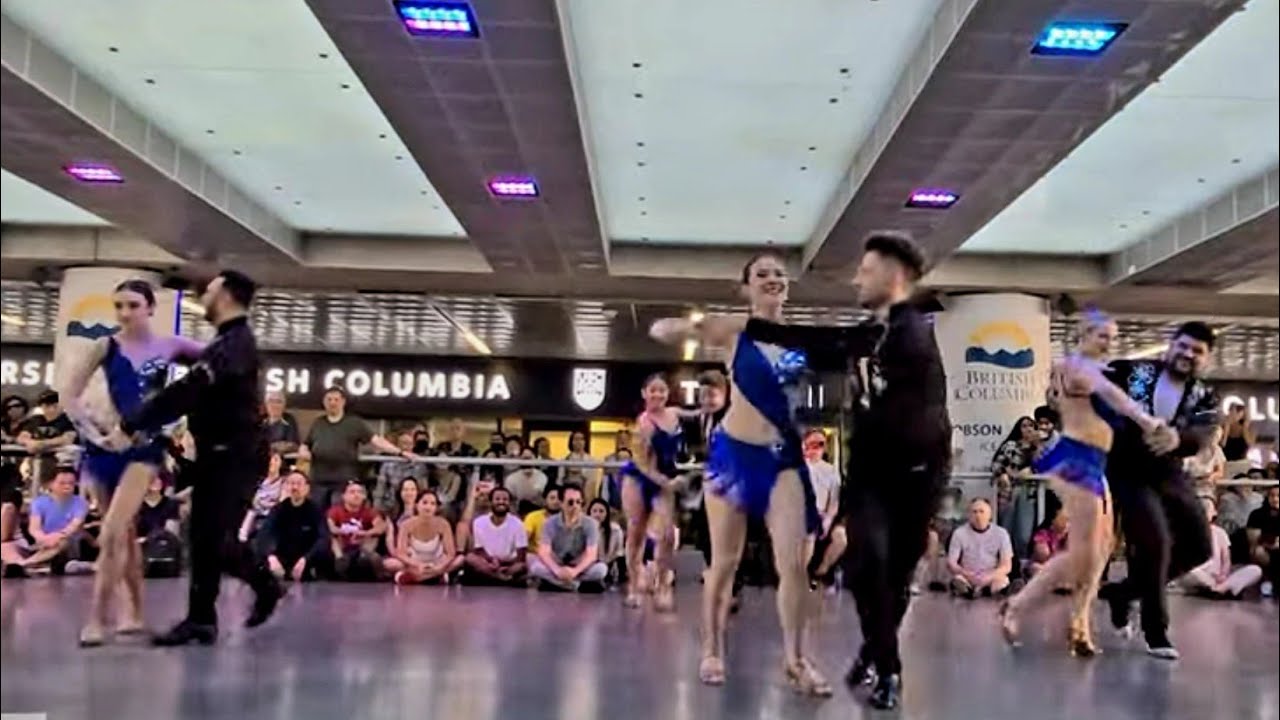 Salsa Dance Performance | Robson Square Vancouver BC, Canada - YouTube