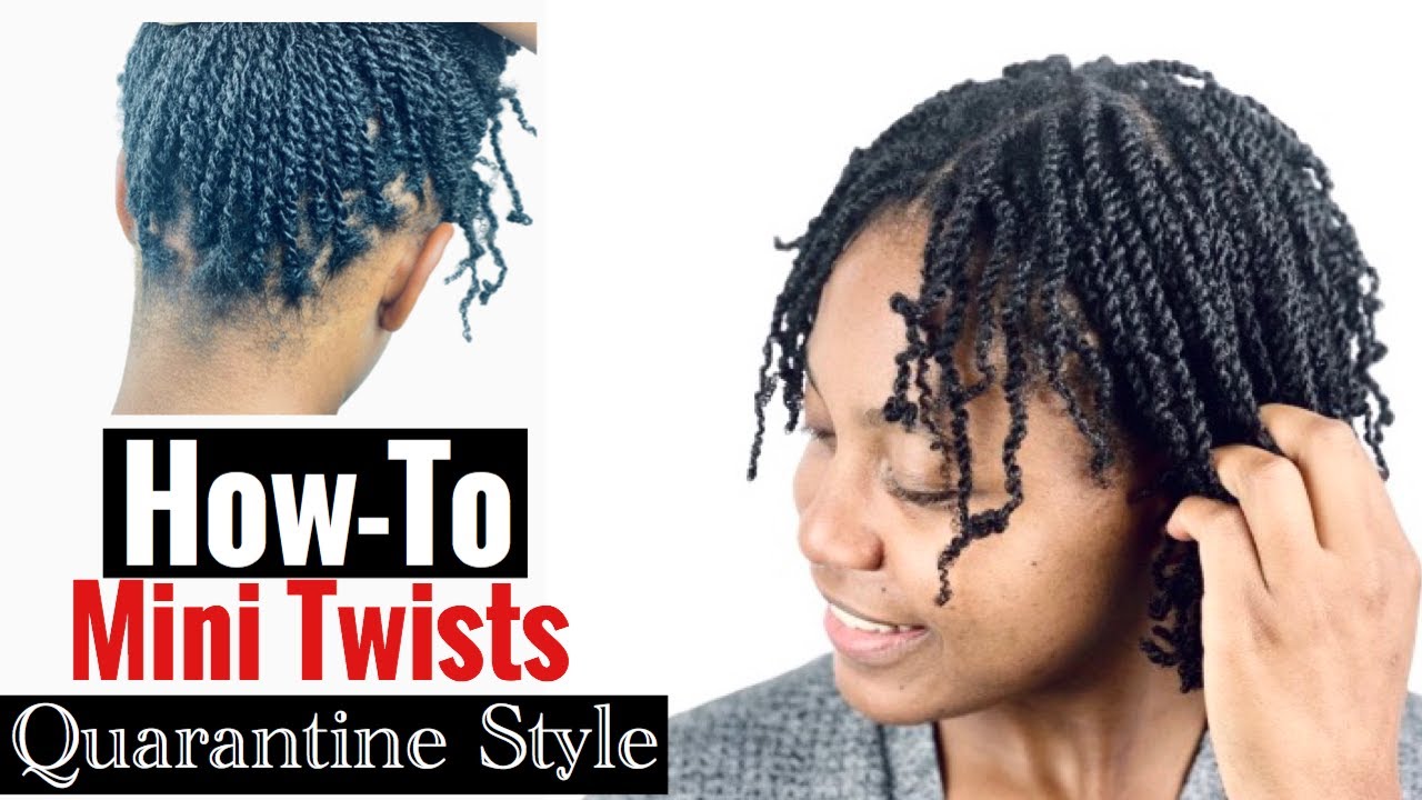 How To | Mini Twists On 4C Natural Hair | Step by Step Tutorial for ...