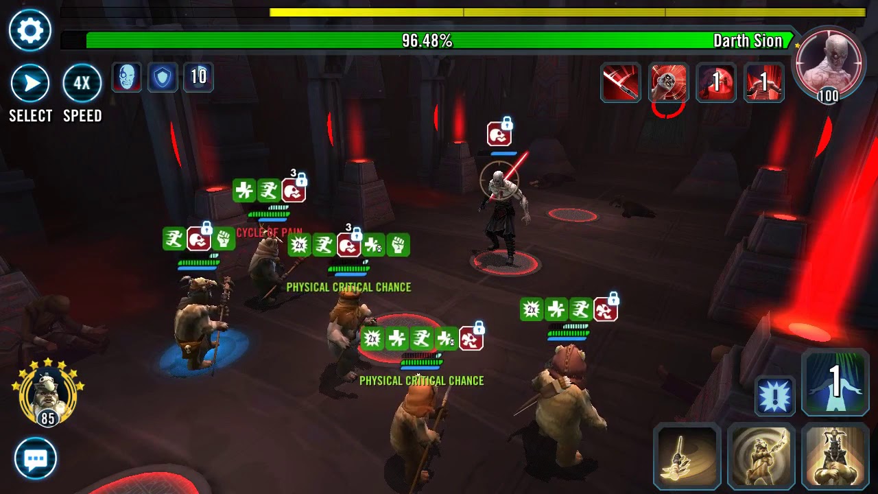 SWGoH Heroic Sith Raid Ewoks P2 - YouTube