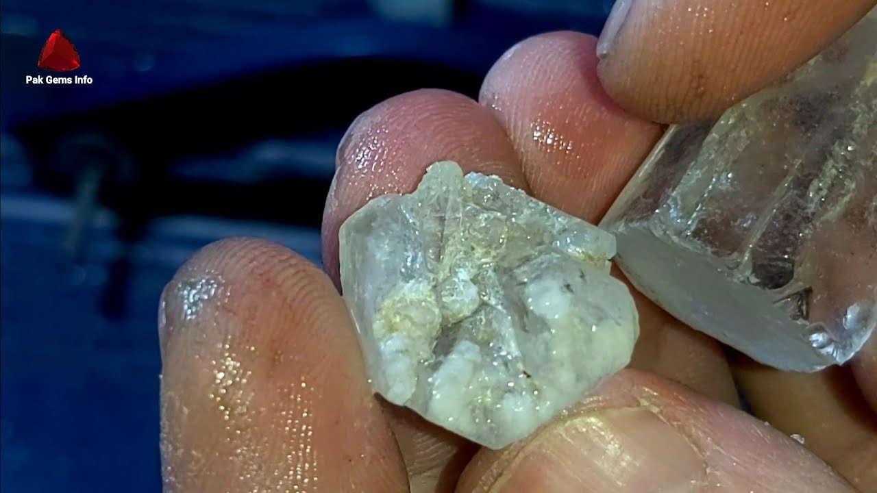 Trimming saw and quartz crystal | An easy way to trim gemstone crystals ...