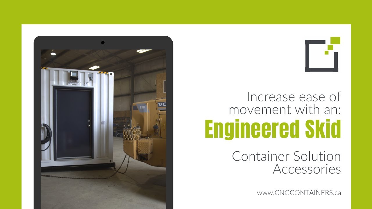 Modified Shipping Container + Skid - YouTube
