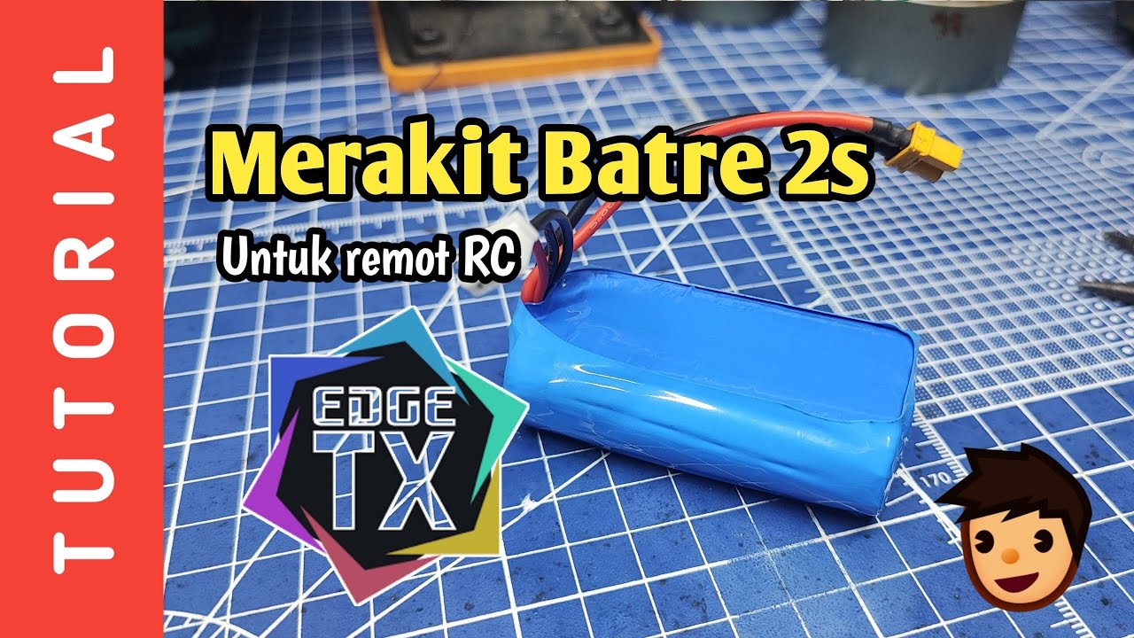 tutorial merakit Batre li ion 2s - YouTube