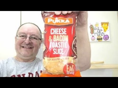 Pukka Cheese & Bacon Toastie Slice ~ Food Review - YouTube