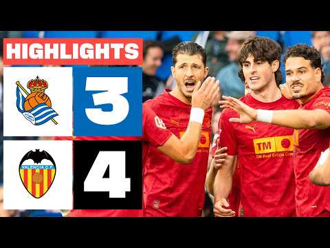 REAL SOCIEDAD 3 - 4 VALENCIA CF | RESUMEN LALIGA EA SPORTS