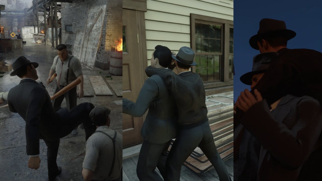 Mafia: Definitive Edition - Melee Combat and Stealth Takedowns Showcase ...