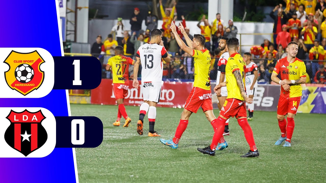 HEREDIANO VENCE 1 - 0 ALAJUELENSE POR LAS SEMIFINALES (VUELTA) LIGA ...
