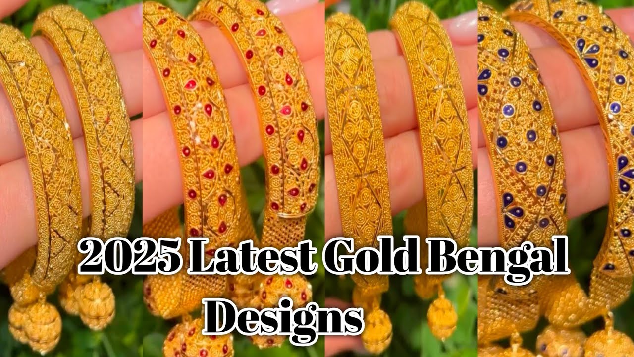 Latest Gold Bengal Designs | Dubai's Gold Bengal's 22k And 24k Gold ...