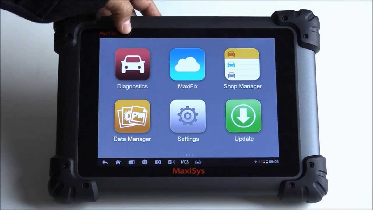 Autel Maxisys MS908 - Turning the unit on for the first time - YouTube