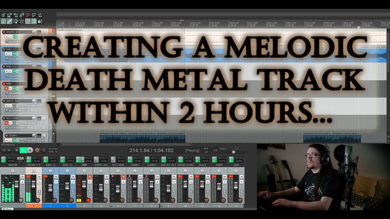 I created a melodic death metal song within two hours.... x) # ...