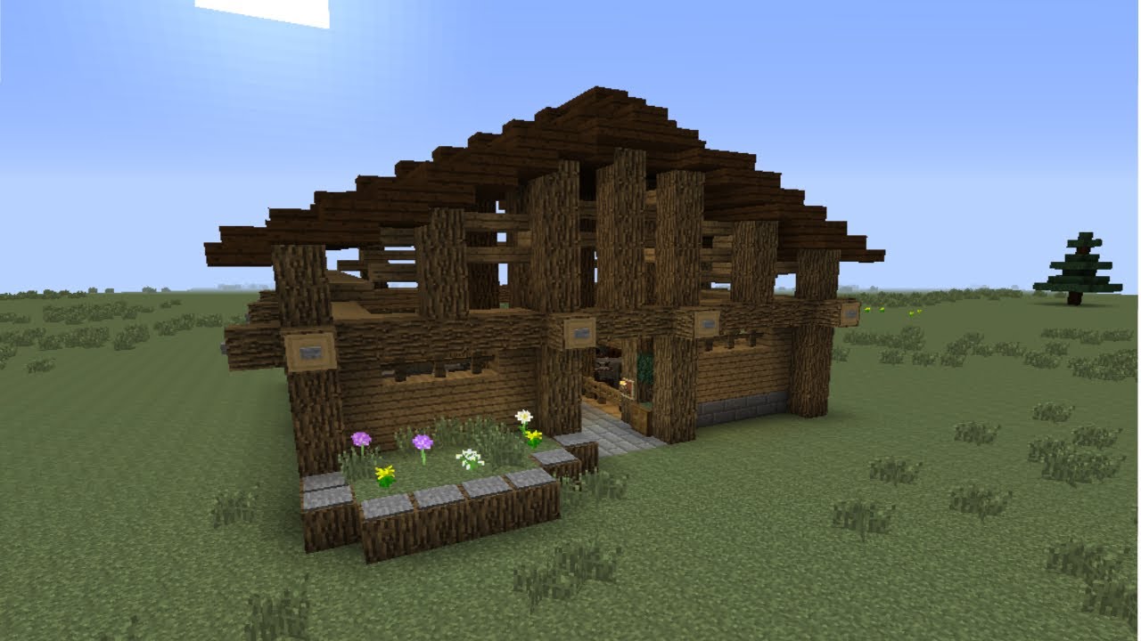 Minecraft: Como Construir um Celeiro - YouTube