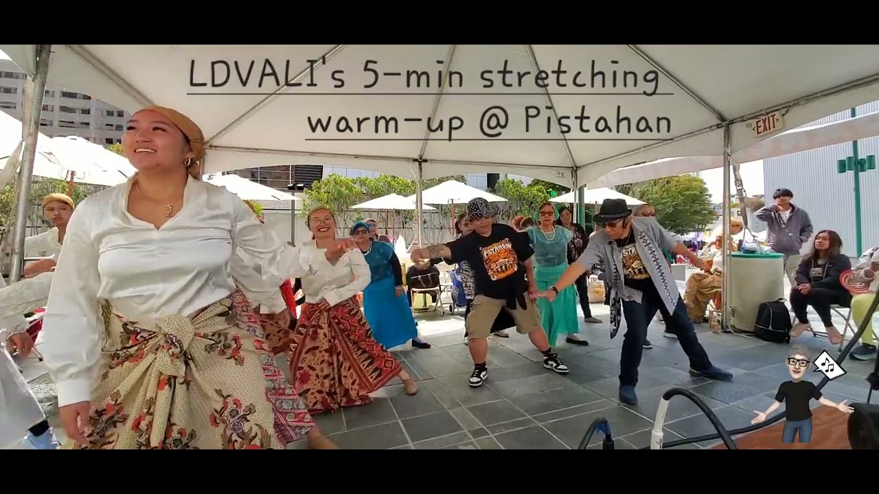 LDVALI's 5-min stretching warm-up @ Pistahan Dance Pavilion Day 2 - YouTube