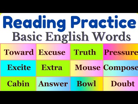 Practice Reading Basic English Words|How to read - YouTube