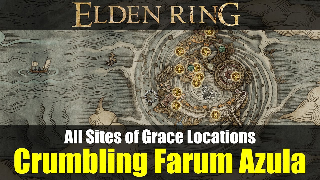 All Sites of Grace Locations: Crumbling Farum Azula - Remastered (296 ...
