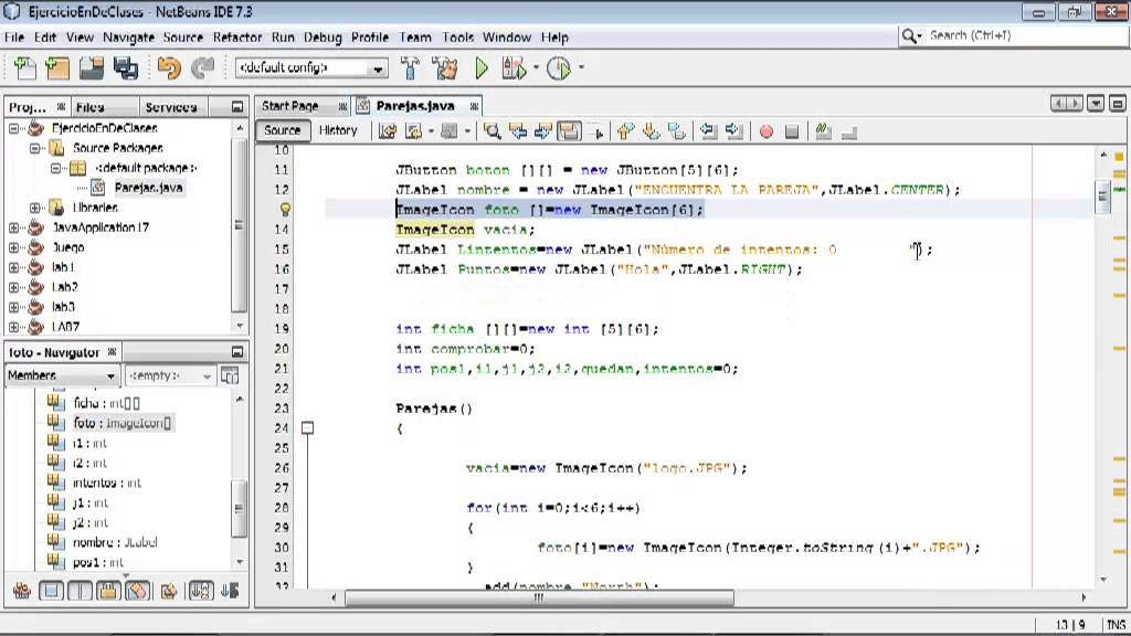 Programacion II- Juego de parejas - YouTube