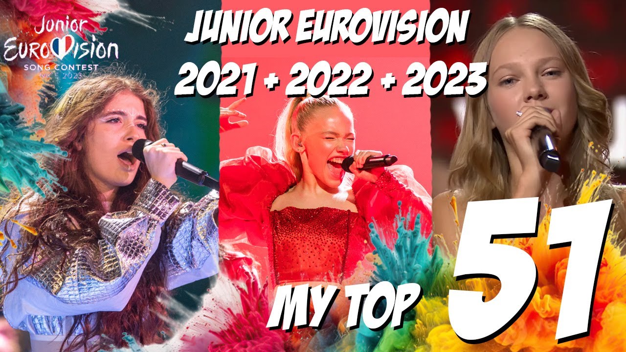 MY TOP 51 | JUNIOR EUROVISION 2021 + 2022 + 2023 | JESC - YouTube