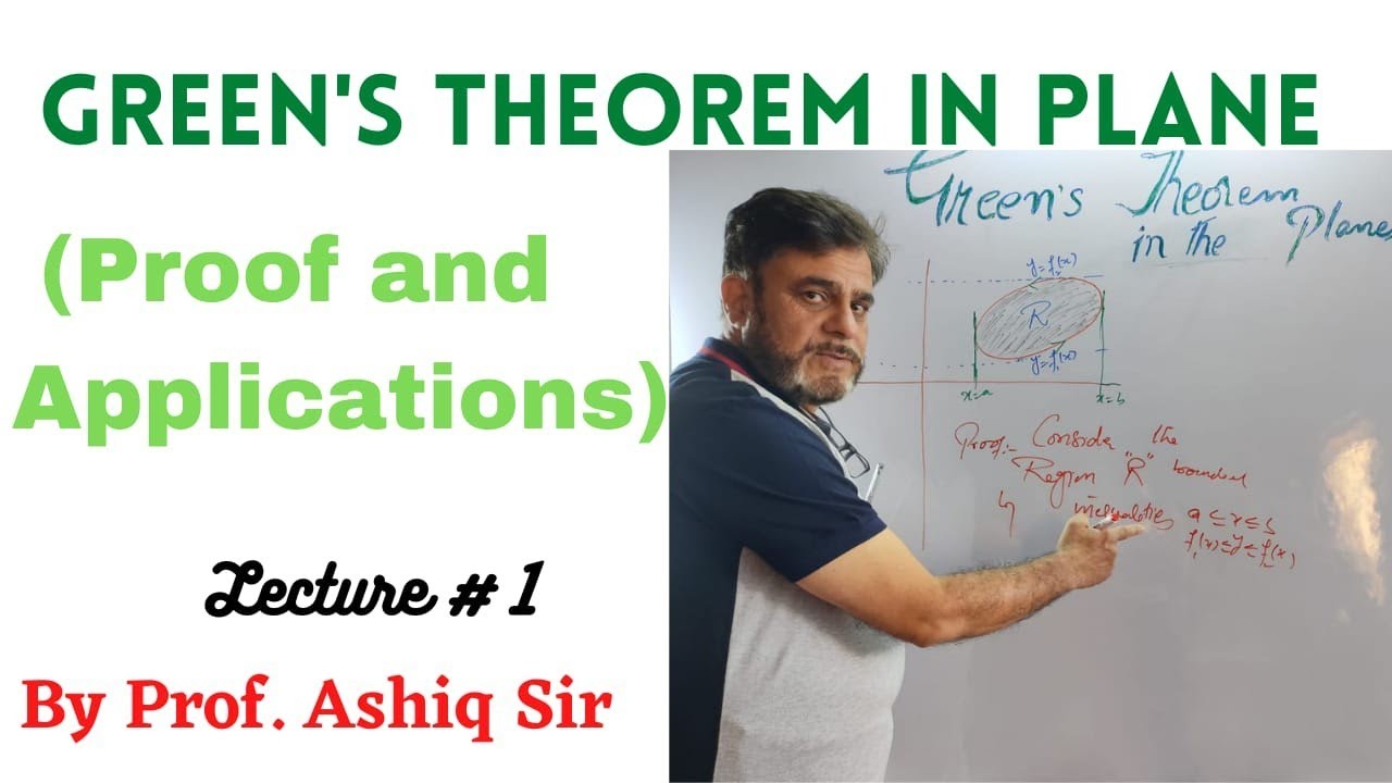 GREEN'S THEOREM in plane Proof and application # 01 - YouTube