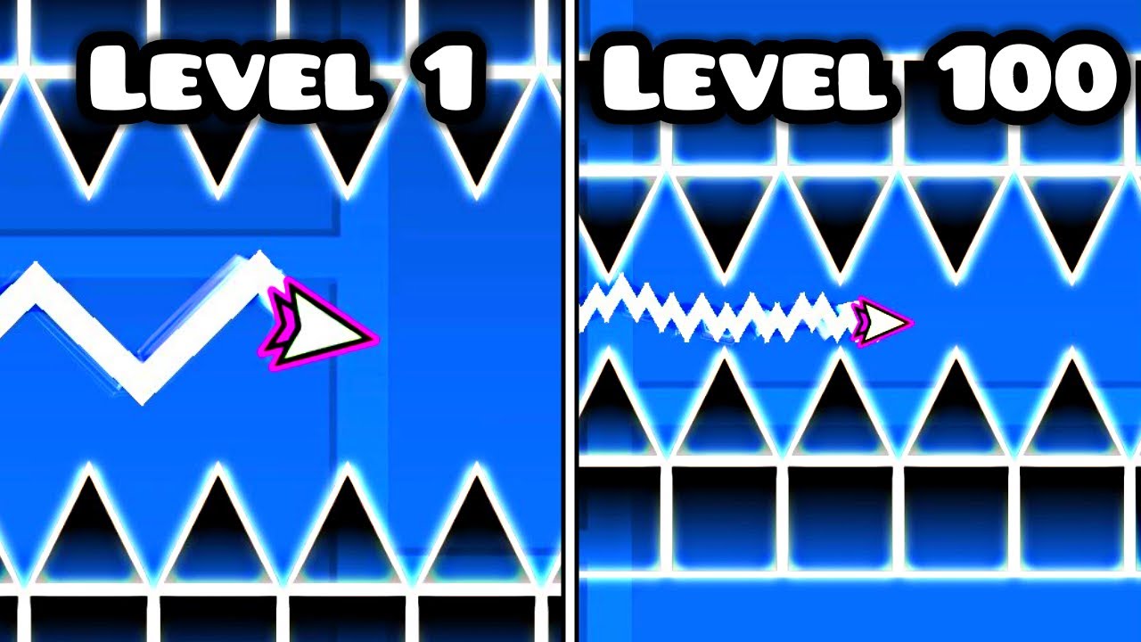 Playing 100 Levels of Difficulty In Geometry Dash! - YouTube