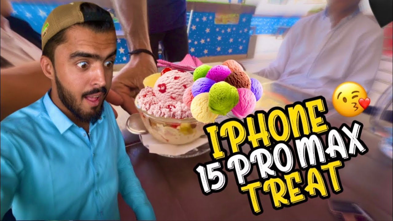 iPhone 15 Pro Max Treat Friend Karachi Restaurant | Hakim Bhai - YouTube