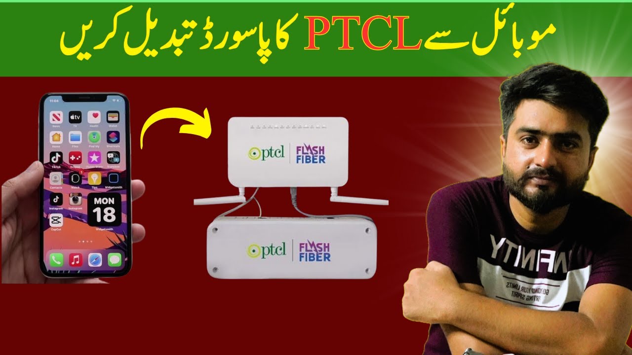 How to Change Flash Fiber Wifi Password On Mobile | PTCL Flash Fiber k ...
