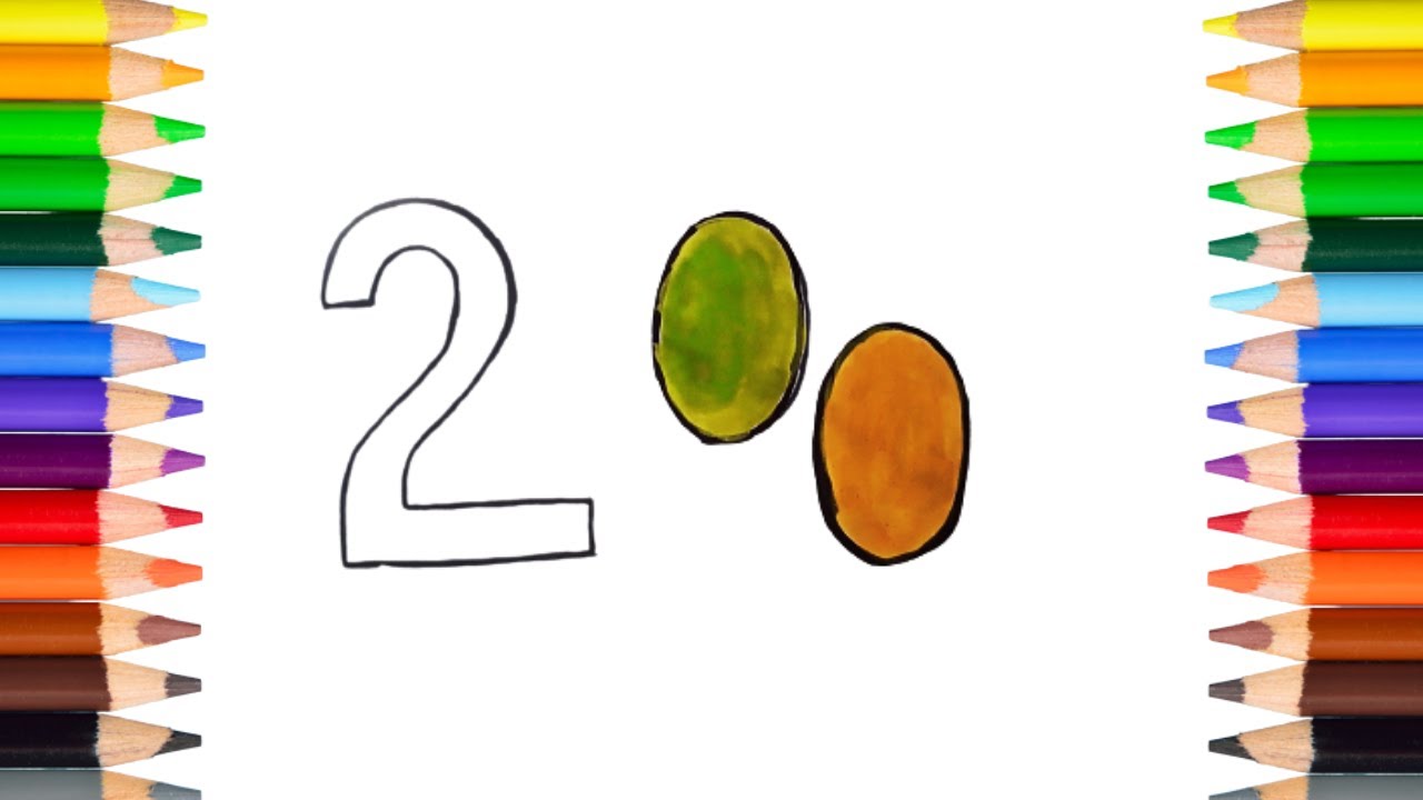Number 2 | Counting for kids | Number 2 Writing and drawing - YouTube