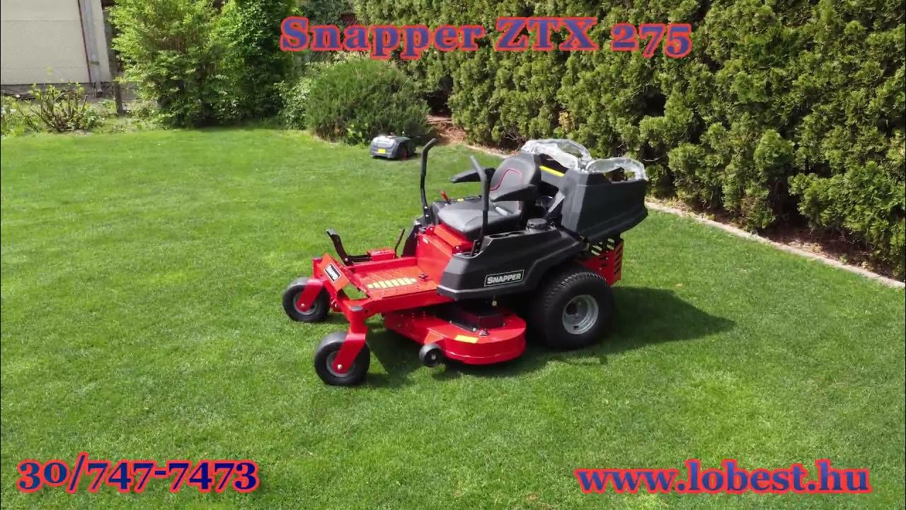 Snapper ZTX 275 zero turn traktor - YouTube