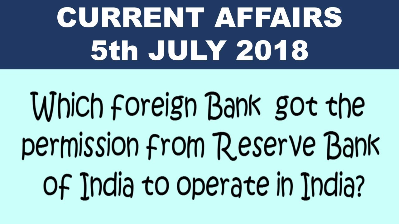 5th July Current Affairs|| Current Affairs 5th July|| Daily Current ...