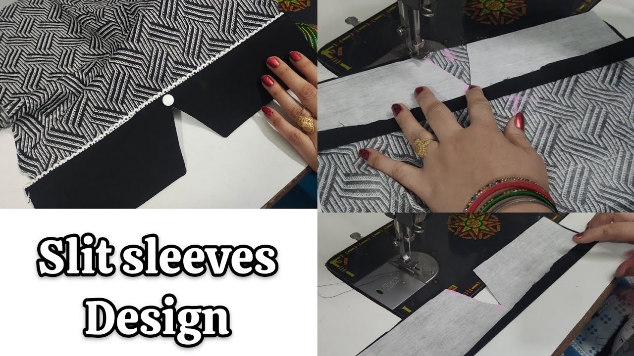 slit sleeves for kurti/New baju design/ Sleeves design/ Cuff sleeves ...