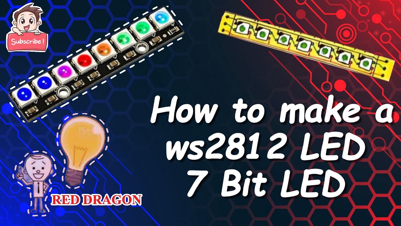 How to make a WS 2812, 07 bit LED | WS 2812 led | subscribe කරගෙනම යමු ...