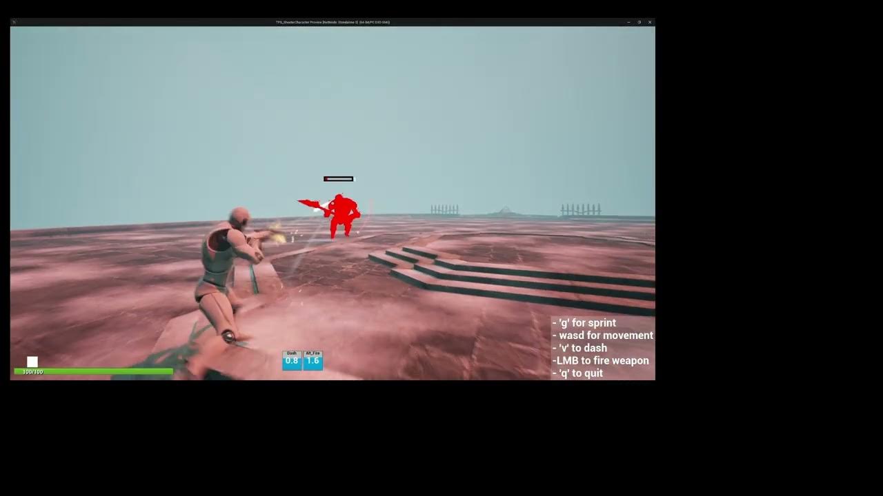 UE5.3 TPS - Add 2nd mini boss variation and abilities cooldown UI - YouTube