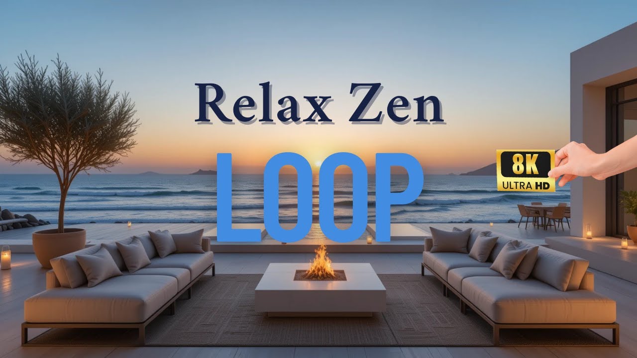 🌅 Sunset Zen Lounge | Relaxing Loop for Deep Focus & Calm - YouTube