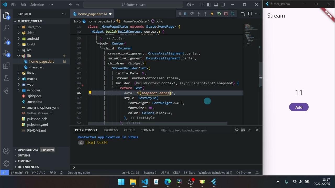 Basic Realtime Data di Flutter - YouTube