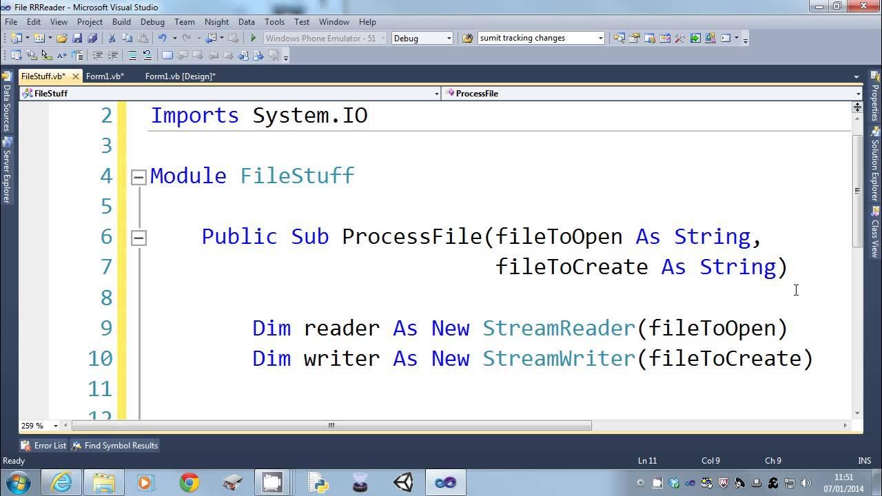 Reading and writing a file line by line using streamReader and streamWriter - YouTube